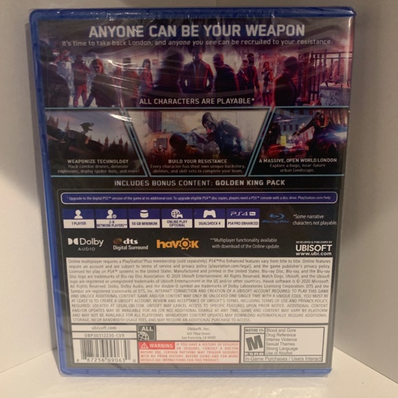 Sony | Video Games & Consoles | Sony Ps4 Watch Dogs Legion Video Game ...